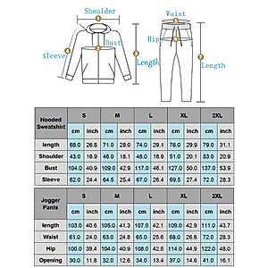 PASOK Men's Casual Tracksuit Set Long Sleeve Full-Zip Running Jogging Athletic Sweat Suits (L, Style 2 Black)