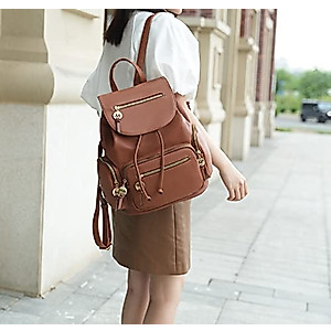 MKF Collection Backpack Purse for Women & Teen Girls, Vegan Leather Top-Handle Ladies Daypack
