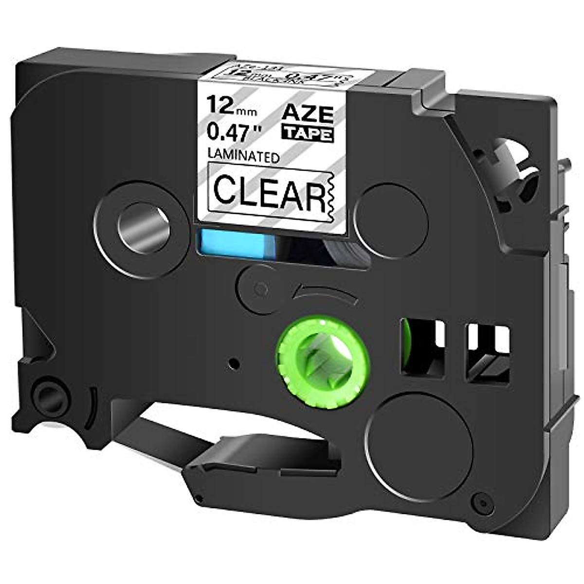 Cruxer Compatible for Brother TZE131 TZ131 12mm 0.47" Labelling Tape Black Text on Clear Tape Replacement for PT Cube PTE550 PTP750 PTD210 PTD450 PTH110 PTD400AD PT710BT Label Makers, 1-Pack