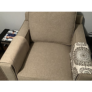 Set of two arm rest covers only. Perfect for furniture slipcover furniture protectors recliners chairs sofas loveseats theater chairs office chairs housewarming gifts. By: Bittlemen Furniture Co.