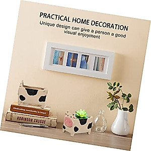 HANABASS 2pcs Decoration Animal Garden Pots Planters Zodiac Bonsai Lovely Indoor Plants Flower Cactus Gift Container Ox Center Plant Succulent Office Pot Cow Ceramic Home Year Cows Balcony