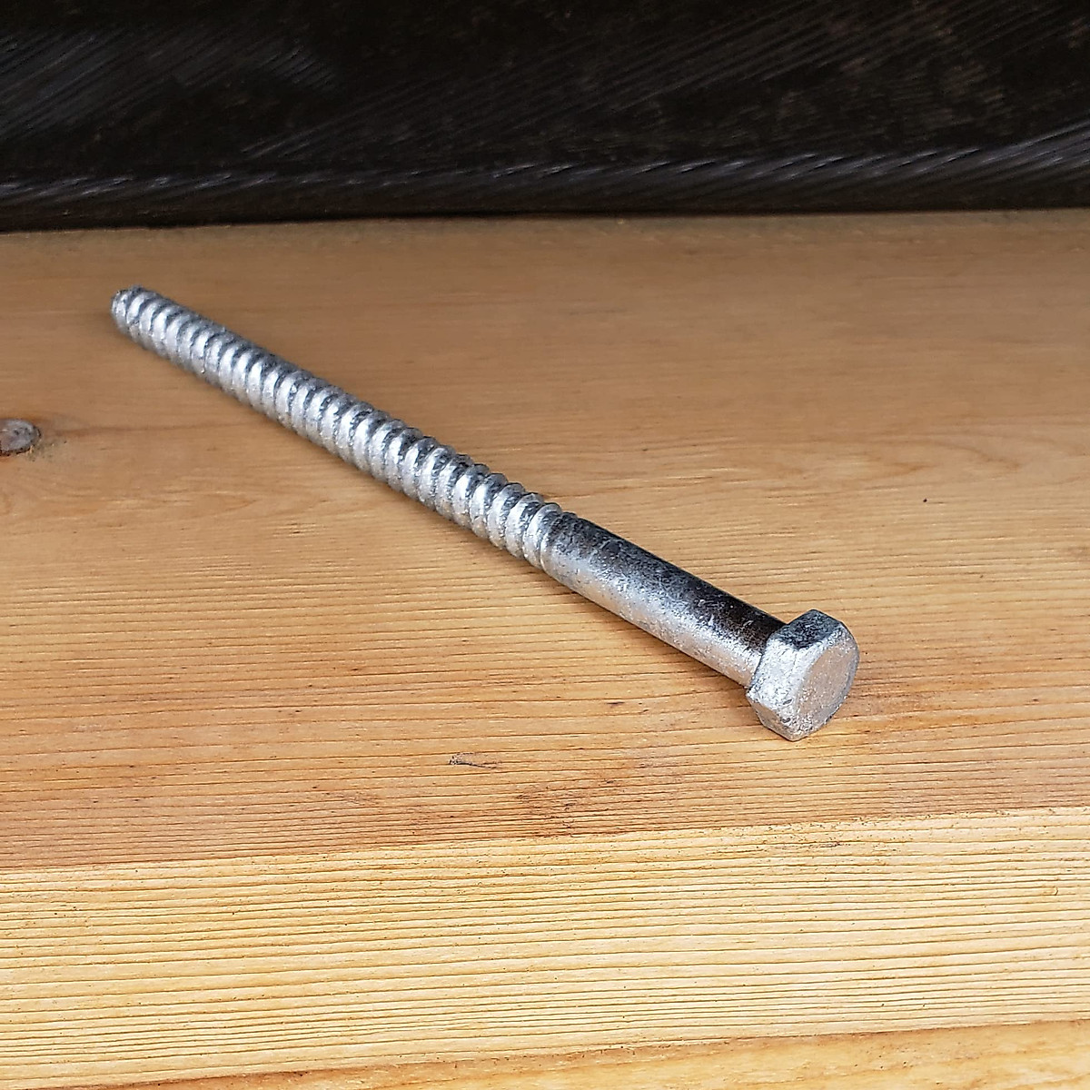 3/8" x 6" Lag Bolt Screws | Hex Head | Hot Dip Galvanized | 10pcs Box