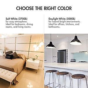 Tenergy LED Light Bulb, 9 watts Equivalent A19 E26 Medium Standard Base, 5000K Daylight White Energy Saving Light Bulbs for Office/Home (Pack of 16)