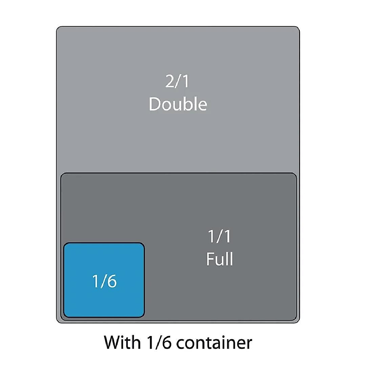 Cambro 60CWD135 Food Pan Drain Shelf 1/6 Camwear Clear Case of 6