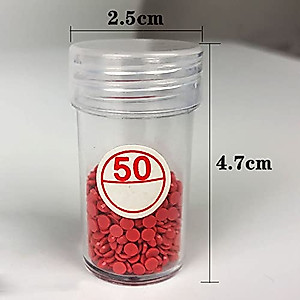 Transparent Diamond Painting Storage, 30/60/90/120 Bottles Transparent Crafts Container Organizer for Crystal Beads