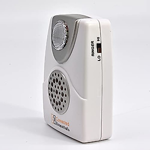 Telephone Ringer Amplifier by Connected Essentials - Loud Ringer with Bright Flashing Light