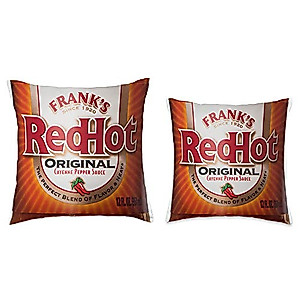 Frank's RedHot Bottle Throw Pillow, 16x16, Multicolor