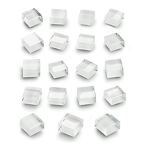 Mymazn Fridge Magnets Refrigerator Magnets for Fridge Cute Glass Magnets Decorative Kitchen Office (White)