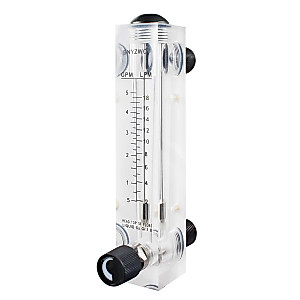 BNYZWOT Adjustable Knob Water Flow Meter Panel Type Flowmeter M-15 0.5-5GPM 2-18LPM