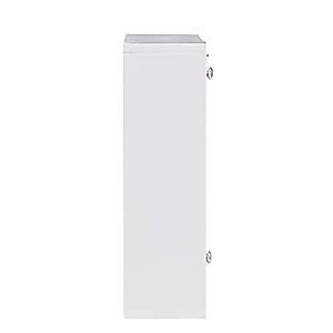 SEI Furniture Willingham Wall Mount Folding Desk, White