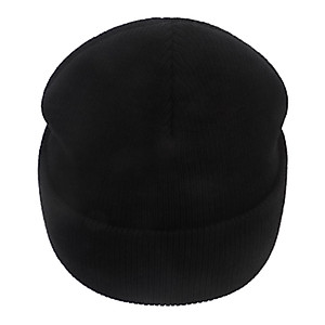 Doovid Baby Beanie Hats Smile Face Knit Winter Hats for Toddler Boys and Girls Warm Beanie Baby Black