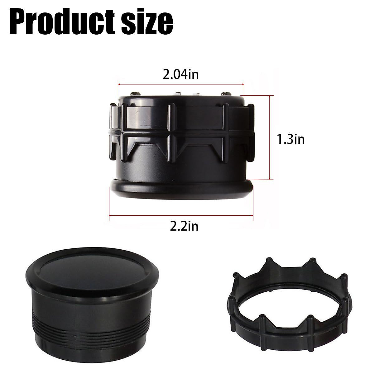 AUCELI Car Digital Voltage Gauge, Universal Meter Kit, 2" 52mm & Blue LED Light Display