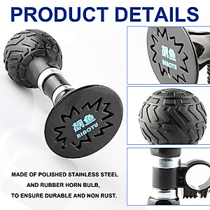 JONMON Bike Horn, 120dB Loud Bicycle Bugle Clown Rubber Squeeze Ball Loudspeaker Cycling Ring for Adults Child Bikes Handlebars Mount