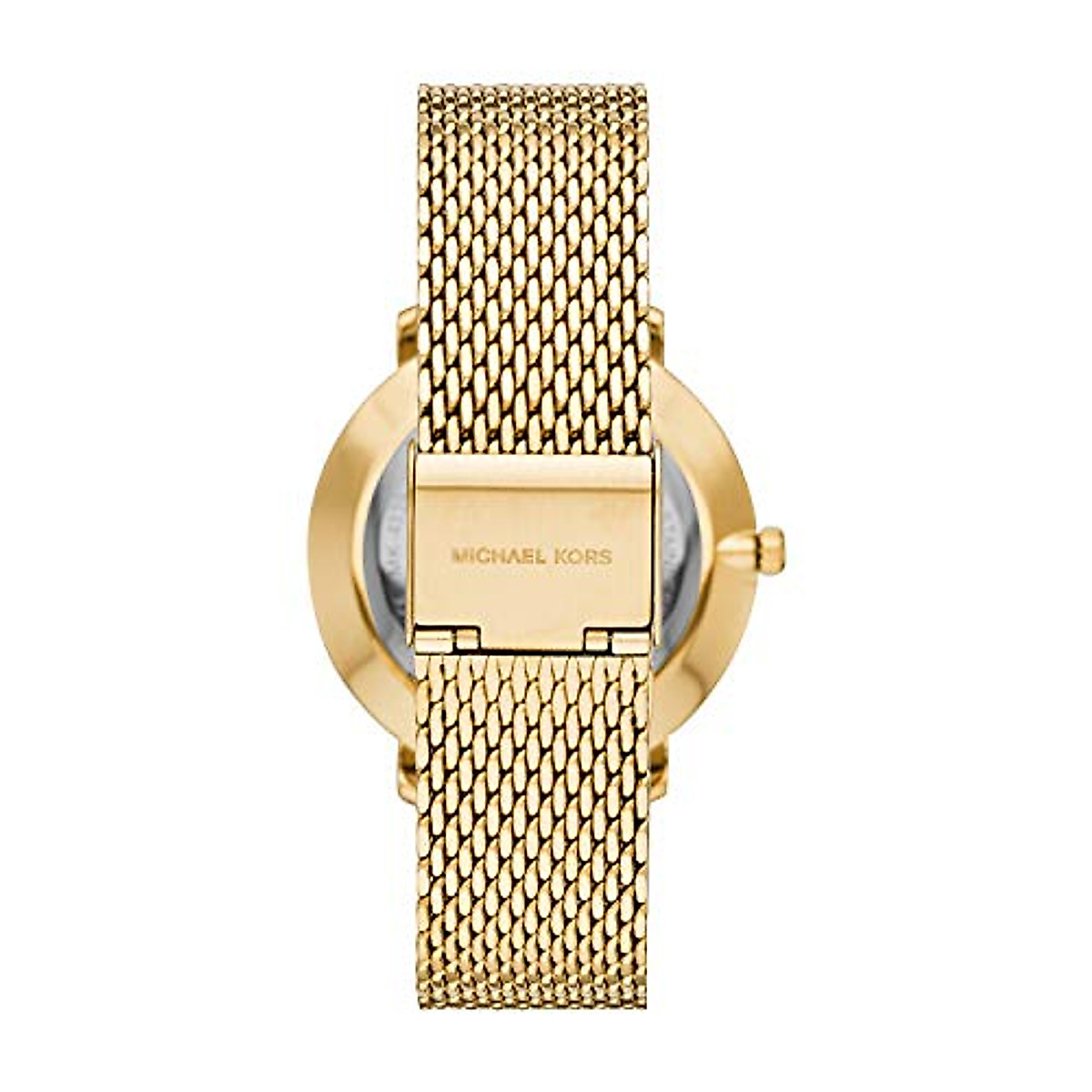 Michael Kors Women's Pyper Stainless Steel Quartz Watch with Stainless-Steel-Plated Strap, Gold, 18 (Model: MK4339)