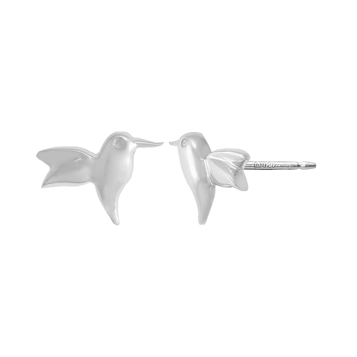 Boma Jewelry Sterling Silver Hummingbird Stud Earrings