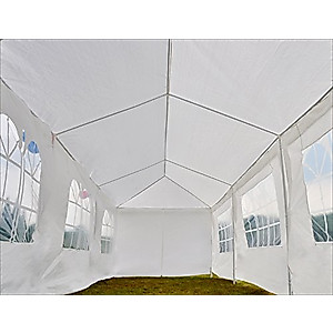 GOJOOASIS Canopy Tent Wedding Party Tent 10' x 30' with 8 Removable Walls Outdoor Gazebo