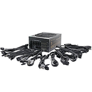 Module Power Supply 1600w Full Modular for Miner 1600w 80 Plus Gold Power Supply 12V with Auto Fan Speed Control Support 8 Graphic Card RX3060/3070/3080 for ETH ETC Zcash Ethereum Mining Rig 110V
