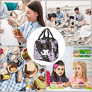 JunnLend Portable Lunch Bag Insulated Tote, Multifunctional Foil Thickened Insulated Lunch Bag Organizer 8x5 Inch