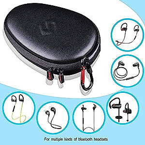 Smatree Charging Case Compatible for Beats Flex, Powerbeats 3, Powerbeats 2, Bose Soundsport, Sony WI-XB400, ,Sony WI-C300/C200, Headphones Hard Shell Storage Travel Carrying Bag