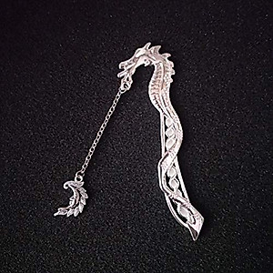 Metal Bookmarks with Chain,Unique Glow in The Dark Bookmark,Inspirational Book Markers for Book Lovers Delicate Gifts