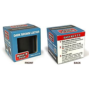 Match 'N Patch Realistic Dark Brown Leather Repair Tape
