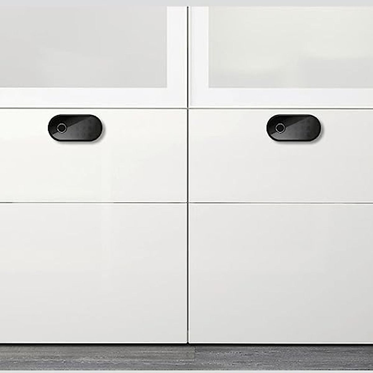 Drawer Fingerprint Password Lock Biometric Electronic Cabinet Access Control Keypad Lock Smart Locks, Touchscreen Keypad, Auto Lock for Homes and Hotel (for Drawers Single Door