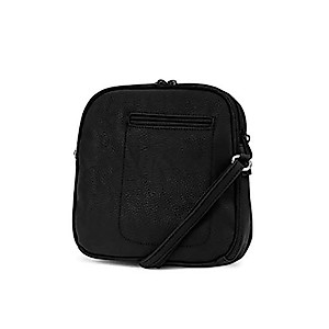 MultiSac womens Multisac North South Mini Zip Around Crossbody Bag Cross Body, Black, One Size US