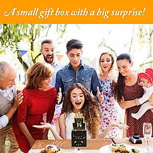 Gusil Birthday Gifts,Money Box for Cash Gift,Happy Birthday Money Gift Box with DIY Stickers for Any Age