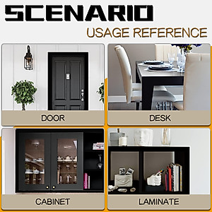 GSCIT Club Black Melamine Edge Banding, 3/4 inch x 25ft, Commercial Grade, Flexible Edging Trim for Plywood Cabinet Furniture