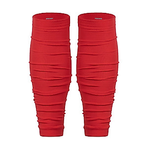 Century Star Football Socks Calf Compression Sleeves for Men Running Sports Football Socks Backplat Football Accessories Scrunch ed Socks Football Soccer Socks Men Red M