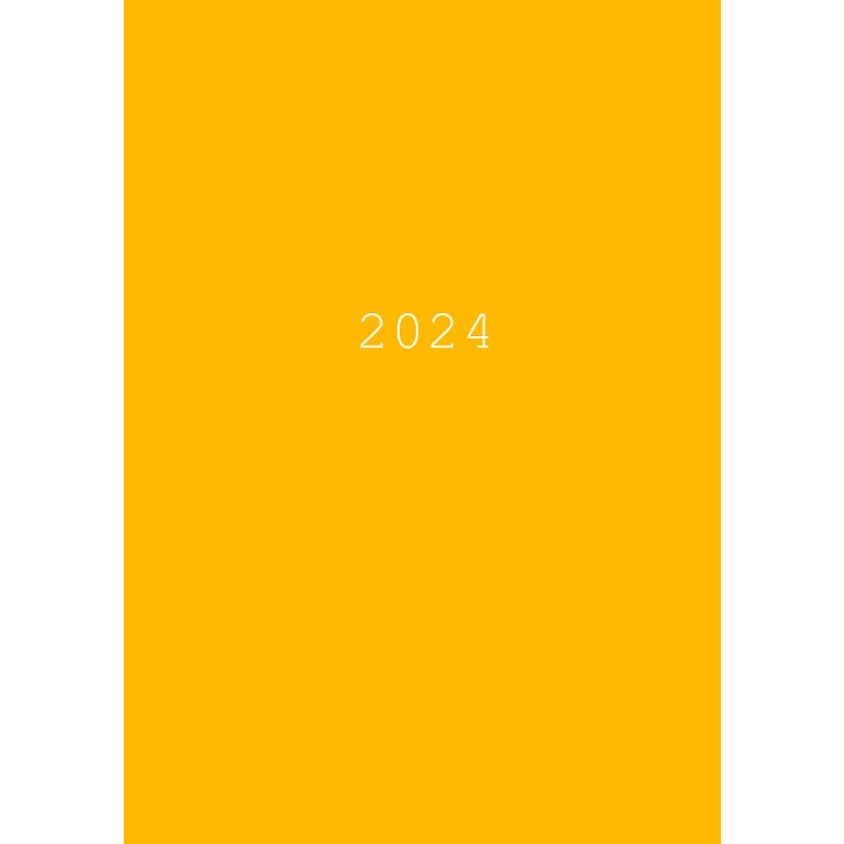 2024: Weekly Planner With Hourly Schedule | Vertical Layout Time Slots 5 AM – 11 PM | Week-To-View A4 Dated Agenda | Appointment Scheduling Calendar ... On 2 Pages Organizer Book | Simple Yellow