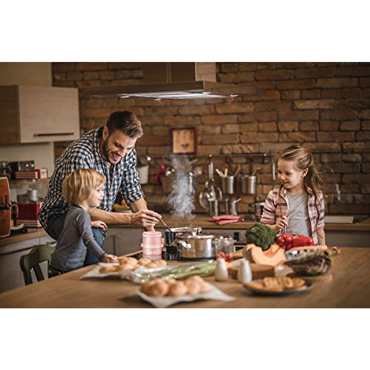 BLUE ELE Leakproof, Vacuum Insulated Thermos Hot Lunch Containers with Ceramic-Coated Stainless Steel, Easy Grip Lid, and Folding Spoon, 13.5oz, Carnation Pink