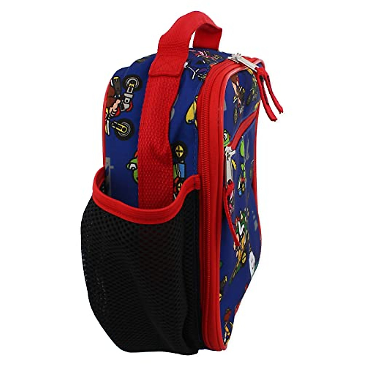 Nintendo Mario Kart Boy's Girl's Soft Insulated School Lunch Box (One Size, Blue)