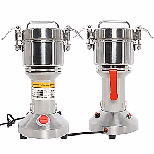 HYDDNice 700g Grain Mill Grinder 2500w 50-300 Mesh 36000RPM High Speed Electric Stainless Steel Grinder Spice Herb Cereals Corn Flour Powder Machine Commercial Grade