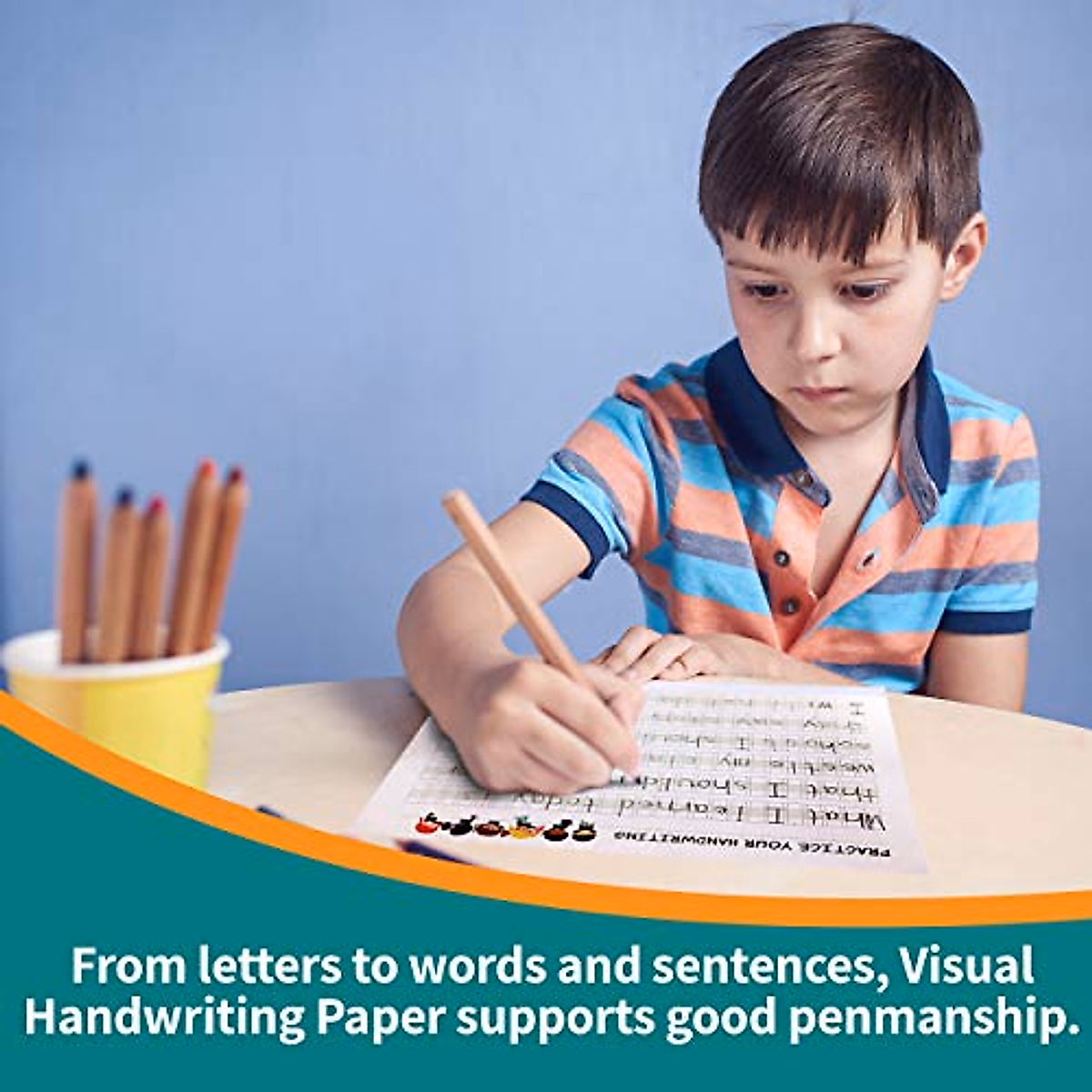 Channie’s Workbook Set for Pre-Kindergarten - 3rd Grade Elementary School Students, 4 Handwriting Pads & 2 Math Practice Workbooks (6 Pack)