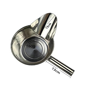 YsXoWiui Stainless Steel Scoop for Easy Bagging And Serving, 16cm Left