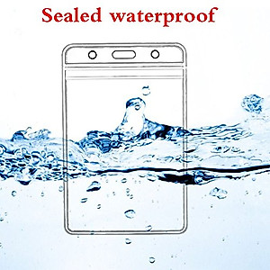 KINGSUM 3 Pack Lanyard with ID Holder Sets - Flat ID Lanyard with Retractable Badge Reel & Heavy Duty Clear Vertical ID Card Name Badge Holder (Black,3 Pack)