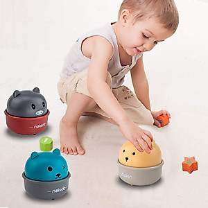 Sikaye Pull Back Toy Car Press Inertial Pull Back Car Best Gift for Kids and Children Cute Cartoon Shapes are Loved by Boys and Girls (Dog)