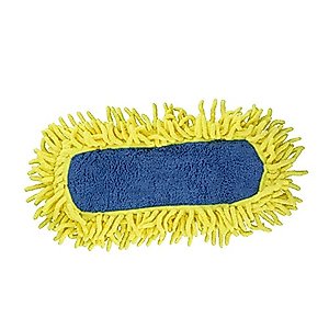Quickie Microfiber Dust-Mop Refill for 060 Mop, Green Replacement Head, for Cleaning Home/Office/House/Kitchen/Bathroom/Floors