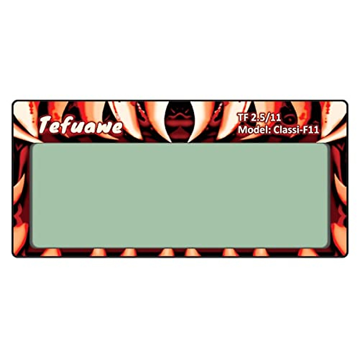 Tefuawe 2x4 1/4 Auto Darkening Welding Lens, Low Amps 5A Tig, Shade 11, Ultra Clear, Cool Blue Color for Pipeliner and Pancake Welding Hood