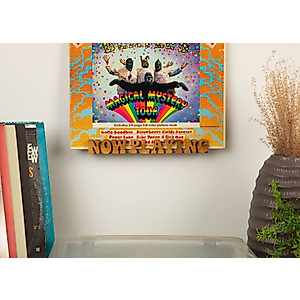 Off The Deep Trend Now Playing Vinyl Record Stand - Display Wall Mount Solid Wood Album Shelf Bracket Hanging Storage LP Holder Retro Gift for Music Lovers Player Accessory