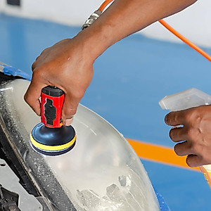 130pcs Sandpapers 3Inch Grit 60-10000 Wet Dry Sander Sheets w 1/8"&1/4" Shank Backer Plate, M10 Backing Pad, Interface Pad Grinding Abrasive Sponge Sanding Disc for Wood Car Polishing Headlight Cleane