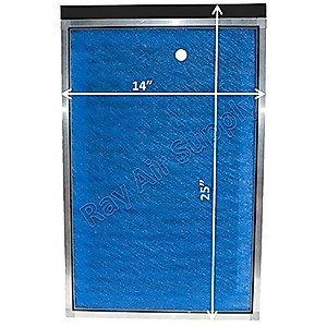 RAYAIR SUPPLY 14x25 MicroPower Guard Air Cleaner Replacement Filter Pads (3 Pack) Blue