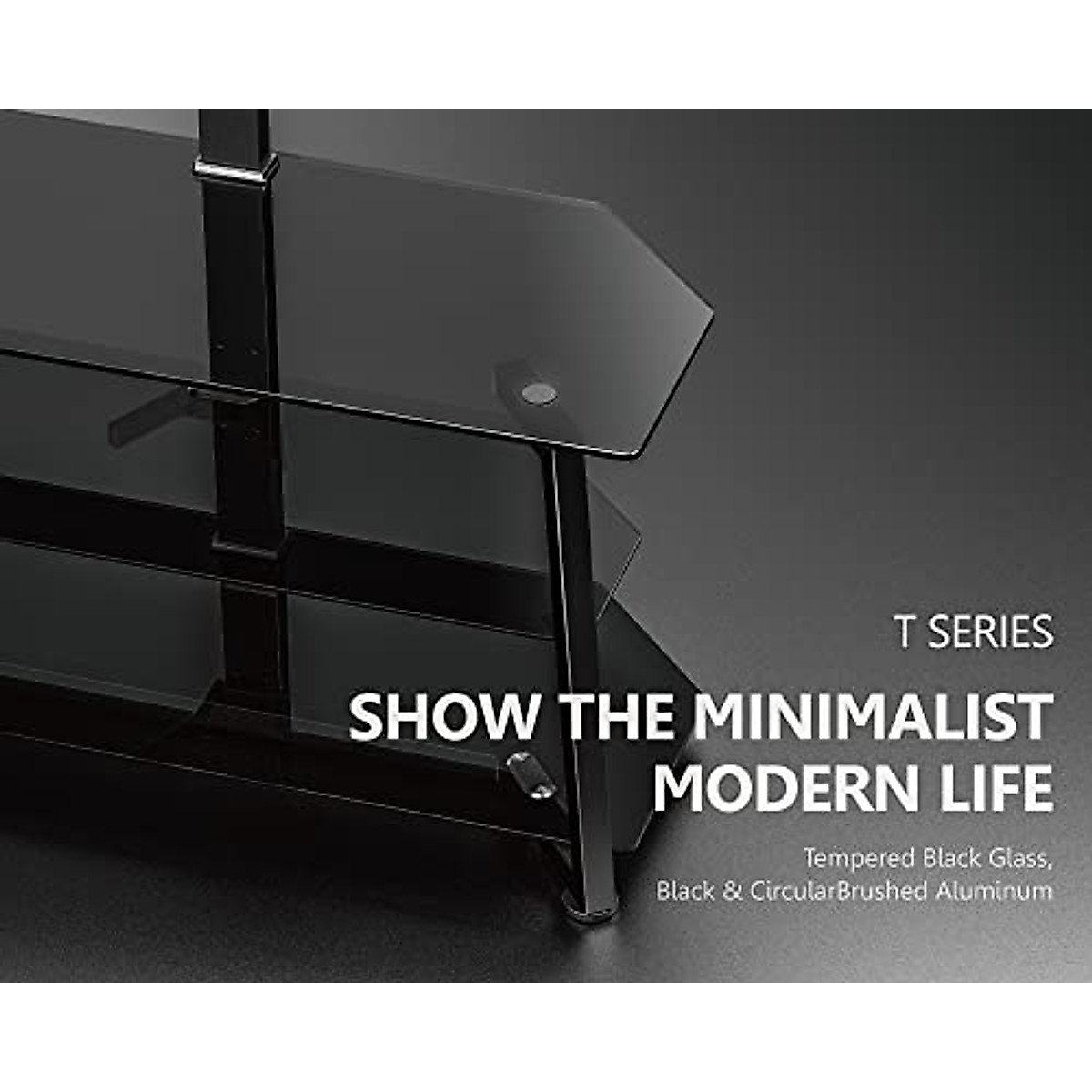 FITUEYES Floor TV Stand Height Adjustable 3-in-1 TV Stand Base Entertainment Stand for 37 to 70 inch Plasma LCD LED Flat or Curved Screen TVs,VESA 600x400mm, Hold up 99lbs