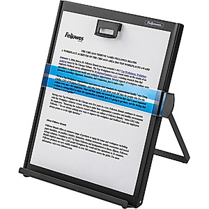 Fellowes Kopy-Aid Black Letter Copyholder (11053), 11.4" x 10.6" x 8.4"
