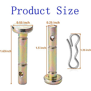 XVRTJ 738-04124A and 714-04040 Shear Pins and Cotter Pins for Cub Cadet MTD Troy Bilt Snowblowers (Pack of 50)