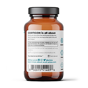 UMZU Cortigon - Cortisol Health Supplement - Mental Clarity & Focus Supplement - with Phosphatidylserine - Focus Vitamins - 30 Day Supply - 60 Capsules