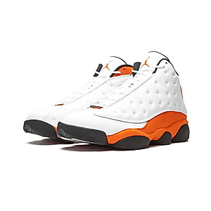 Nike Men's Air Jordan 13 Retro Starfish, White/Black/Starfish, 12