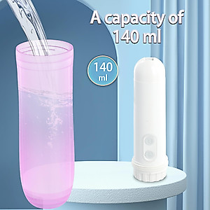 Portable Electric Foldable Handheld Travel Bidet - Mini Personal Hygiene Sprayer with 2 Pressure Options for Postpartum Care, Perineal & Hemorrhoid Treatment (Violet)