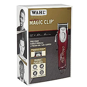 Wahl Professional 5-Star Cord/Cordless Magic Clip #8148 with Travel Case #90728